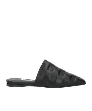 Max Mara Embossed Leather Mules