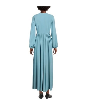 Max Mara Long Sleeve V-neck Maxi Dress