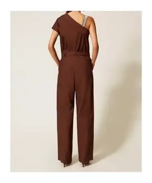 TWINSET One-shoulder Jumpsuit With Jeweled Strap