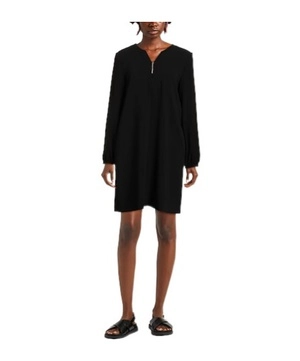 Max Mara Solid Long-sleeve Dress