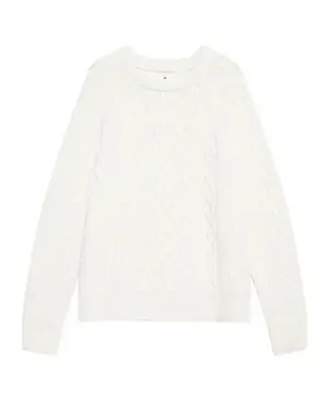 ANINE BING Louie Cable Knit Sweater