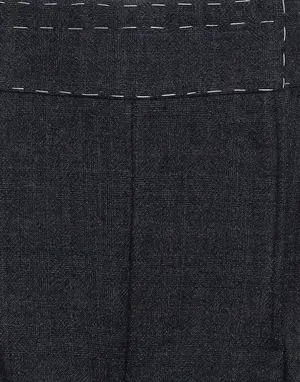 MAISON MARGIELA Tailored Flannel Trousers With Contrast Stitching