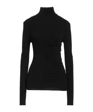 Burberry Solid Color Cashmere Jumpers - Black