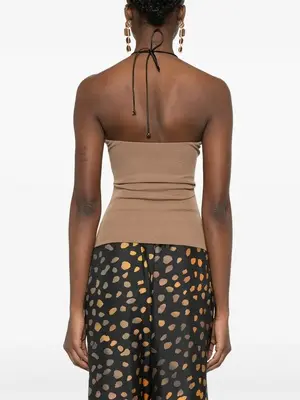 Nanushka Cut-out Strap Bandeau Top - Nude