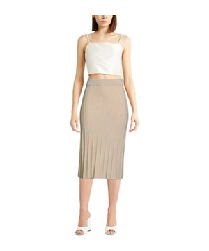 Max Mara Ribbed Knit Midi Skirt