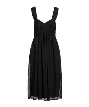 Burberry Solid Sleeveless Dress - Black