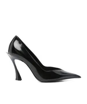 MUGLER 95mm Fang Pumps - Black