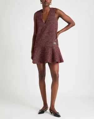 GANNI Leeveless Tweed Dress