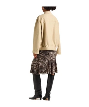 Max Mara Solid Long Sleeve Gabardine Jacket