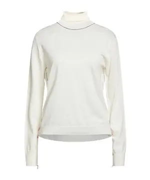 MAISON MARGIELA Solid Color Wool Knit Sweater - White