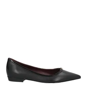 Tory Burch Minimalist Leather Pointed Ballet Flats