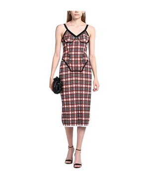 Burberry Minimal Plaid Dress