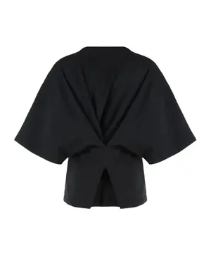 DARKPARK Crew Neck Pleated T-shirt