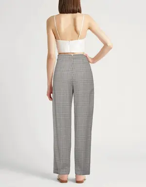 Max Mara Plaid Straight-leg Trousers In Cool Wool