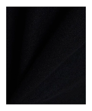 Saint Laurent Solid Long-sleeve Collared Dress