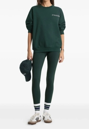 SPORTY  RICH Sporty & Rich Printed Crew Neck Sweater