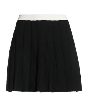 Max Mara Two-tone Pleated Knit Skirt