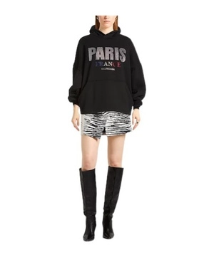 Balenciaga Solid Colour Hooded Sweatshirt