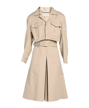 MAISON MARGIELA Solid-color Long-sleeved Shirt - Beige