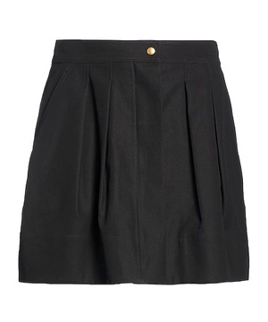 Max Mara Minimal Solid Flared Skirt - Black