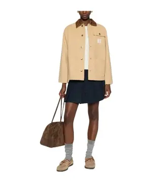 SPORTY  RICH Gaia Corduroy-collar Jacket