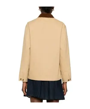 SPORTY  RICH Gaia Corduroy-collar Jacket