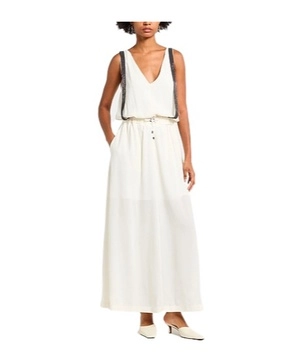 Brunello Cucinelli Sleeveless V-neck Dress