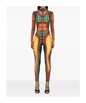 JEAN PAUL GAULTIER Zip Dotted All-in-one