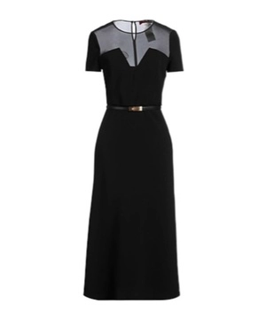 Max Mara Solid-color Flared Skirt - Black