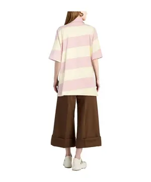 Burberry Striped Short-sleeve Polo Shirt