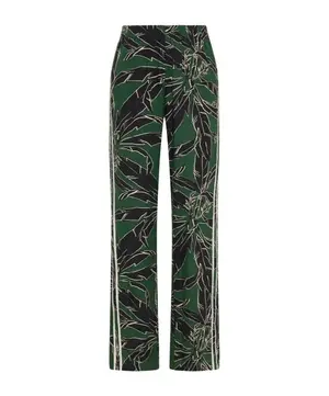 The Upside Tamara Juliet Floral-print Trousers - Black