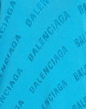 Balenciaga All-over Logo Turtleneck Sweater