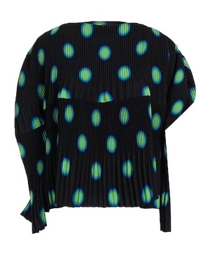MAISON MARGIELA Polka Dot Pleated Top