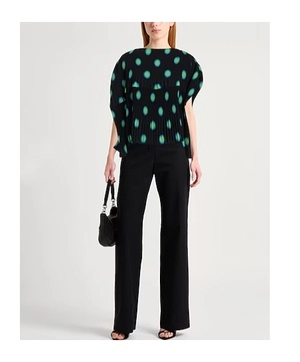 MAISON MARGIELA Polka Dot Pleated Top