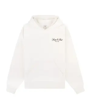 SPORTY  RICH Sporty & Rich Vendome Script Pouch Hoodie