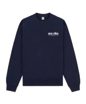 SPORTY  RICH Text-print Crew-neck Sweater