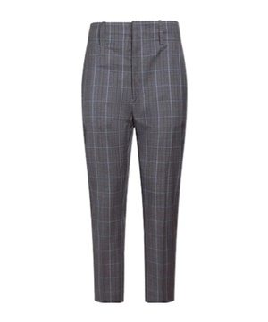 Isabel Marant Étoile Prince Of Wales Check Tapered Wool Trousers
