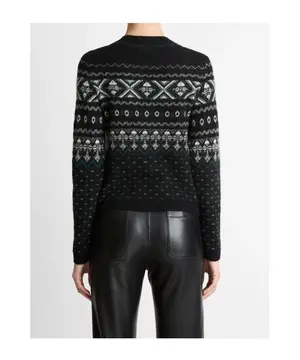Vince Patterned Crew-neck Sweater