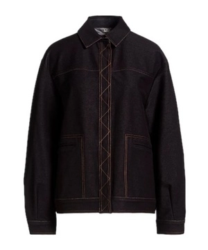 Max Mara Gabardine Long-sleeve Jacket