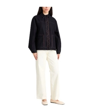 Max Mara Gabardine Long-sleeve Jacket