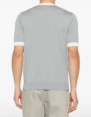 Eleventy Contrast-trim T-shirt
