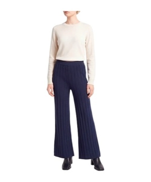Max Mara Ribbed Knit Wide-leg Trousers