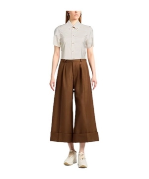 Burberry Striped Button-down Shirt With Short Sleeves