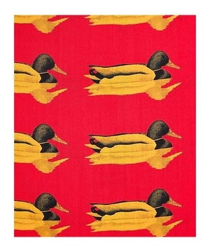 Burberry Pleated Skirt With Duck Print