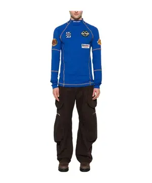 Palm Angels Applique Detail Long Sleeve T-shirt