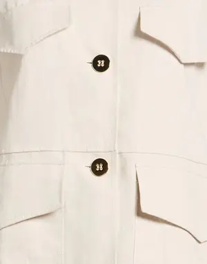 Max Mara Denim-style Jacket With Button Detail