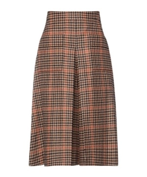 MAISON MARGIELA Simple Plaid Skirt - Khaki