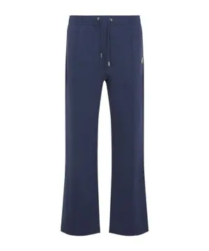Casablanca Logo Patch Panelled Drawstring Pants - Blue