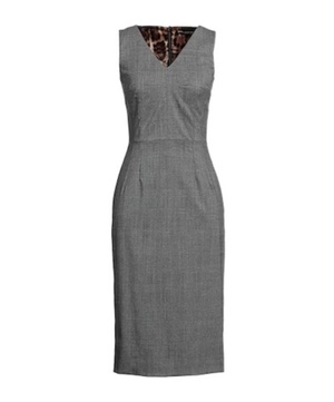 Dolce & Gabbana Prince Of Wales Check Sleeveless V-neck Dress