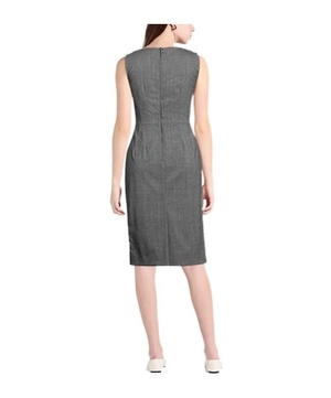 Dolce & Gabbana Prince Of Wales Check Sleeveless V-neck Dress